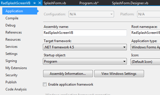 Add Splashscreen To Your Application Telerik Ui For Winforms Kb 
