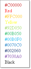 Telerik Web Forms Color Picker Server Side Programming Methods