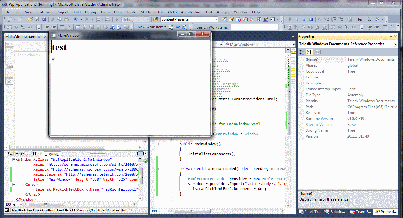 Application Crash Using Wpf Radrichtextbox Q1 Beta In Ui For Winforms Telerik Forums