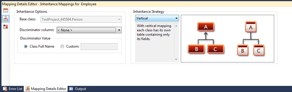 Implement Inheritances In Reverse Mapped Database Telerik Forums
