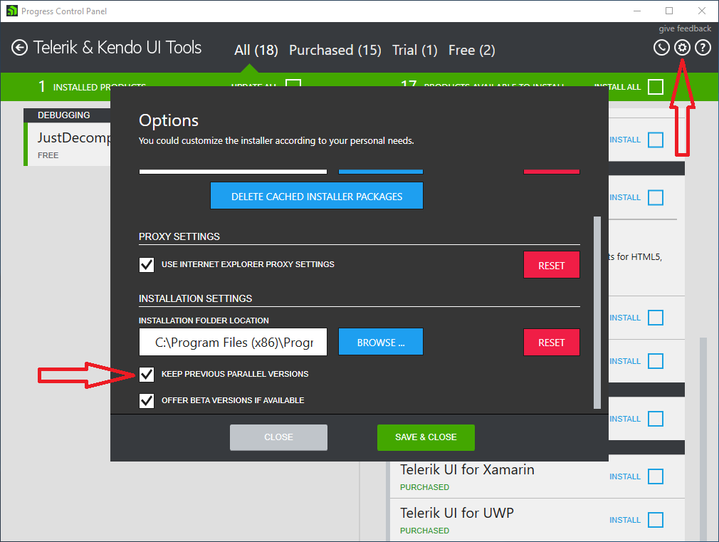 Progress Control Panel Parallel Versions Support in Telerik Control ... Progress Control Panel Parallel Versions Support in Telerik Control ...