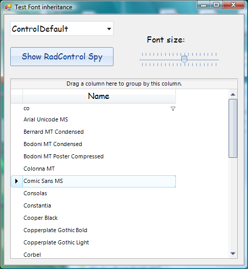 Grid Font Is Too Small In Ui For Winforms Telerik Forums