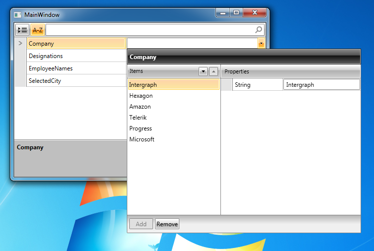 How To Show List As Combobox Values Instead Of Collection Editor In Ui For Wpf Propertygrid