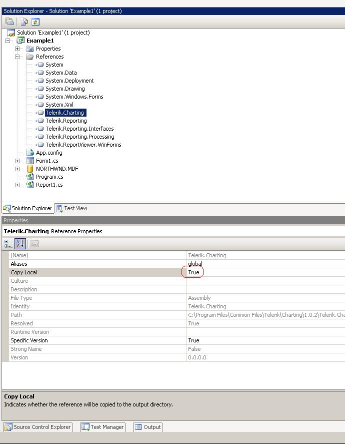 Could Not Load Assembly Telerik Charting Verion 1 0 2 0