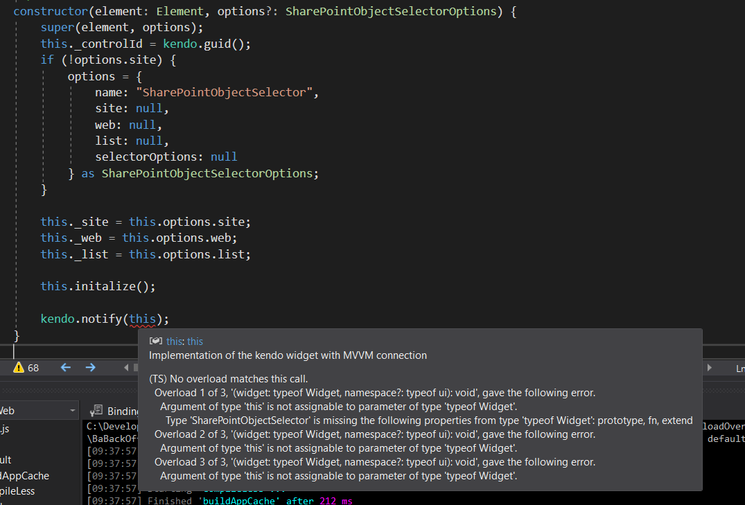 How To Create A Custom Widget Using Typescript In Kendo Ui For Jquery