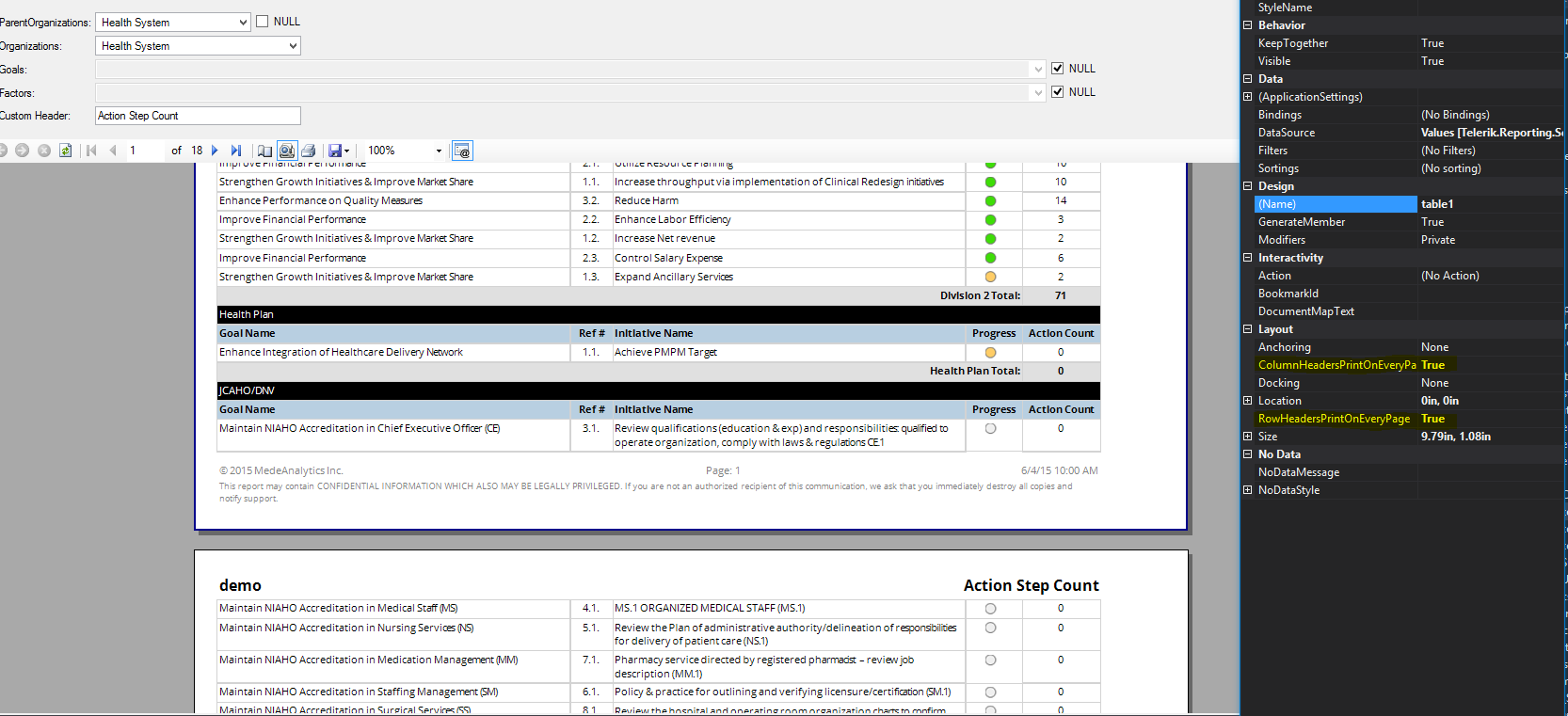 Table Row Headers Wont Print On Each Page In Reporting General Discussions Telerik Forums