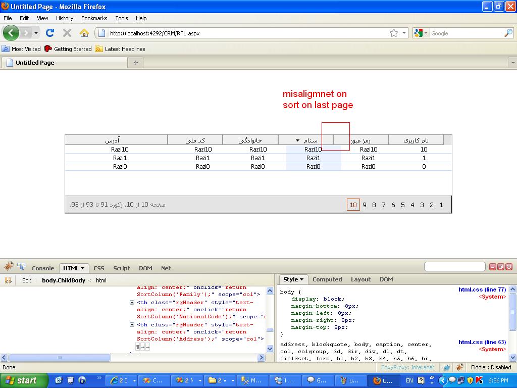 Grid Rtl Problemplease Help Its Urgent In Ui For Aspnet Ajax Grid Telerik Forums