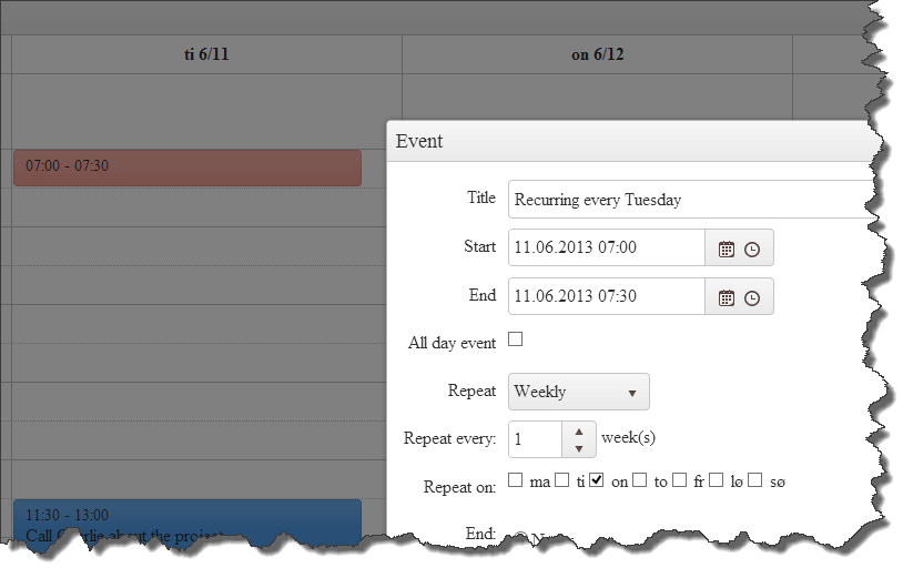 Scheduler Globalization And Recurring Events In Kendo Ui For Jquery Scheduler Telerik Forums