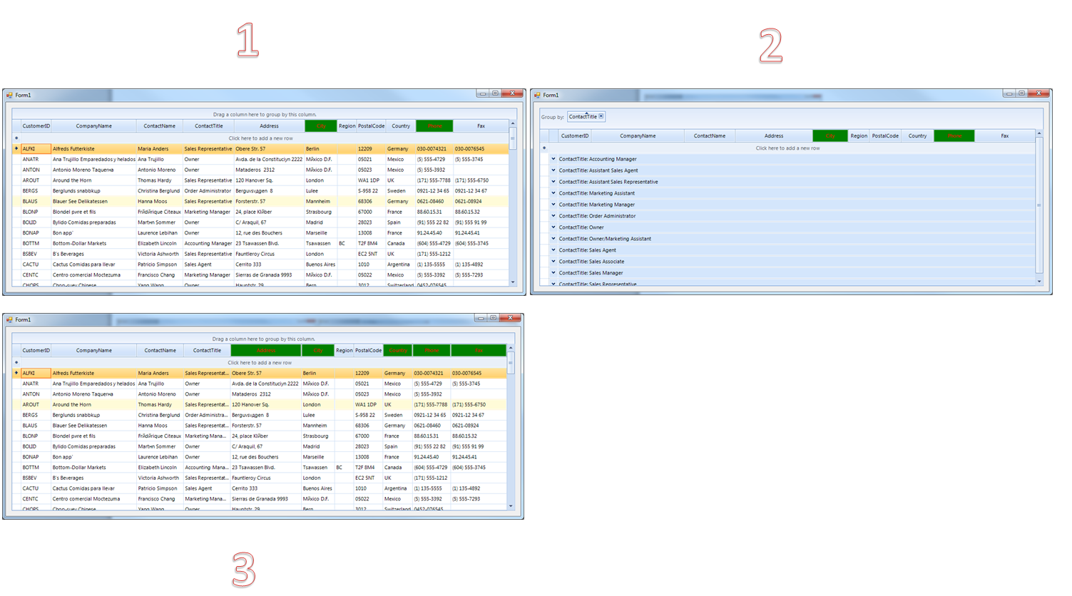 Column Header Color In Ui For Winforms Gridview Telerik Forums