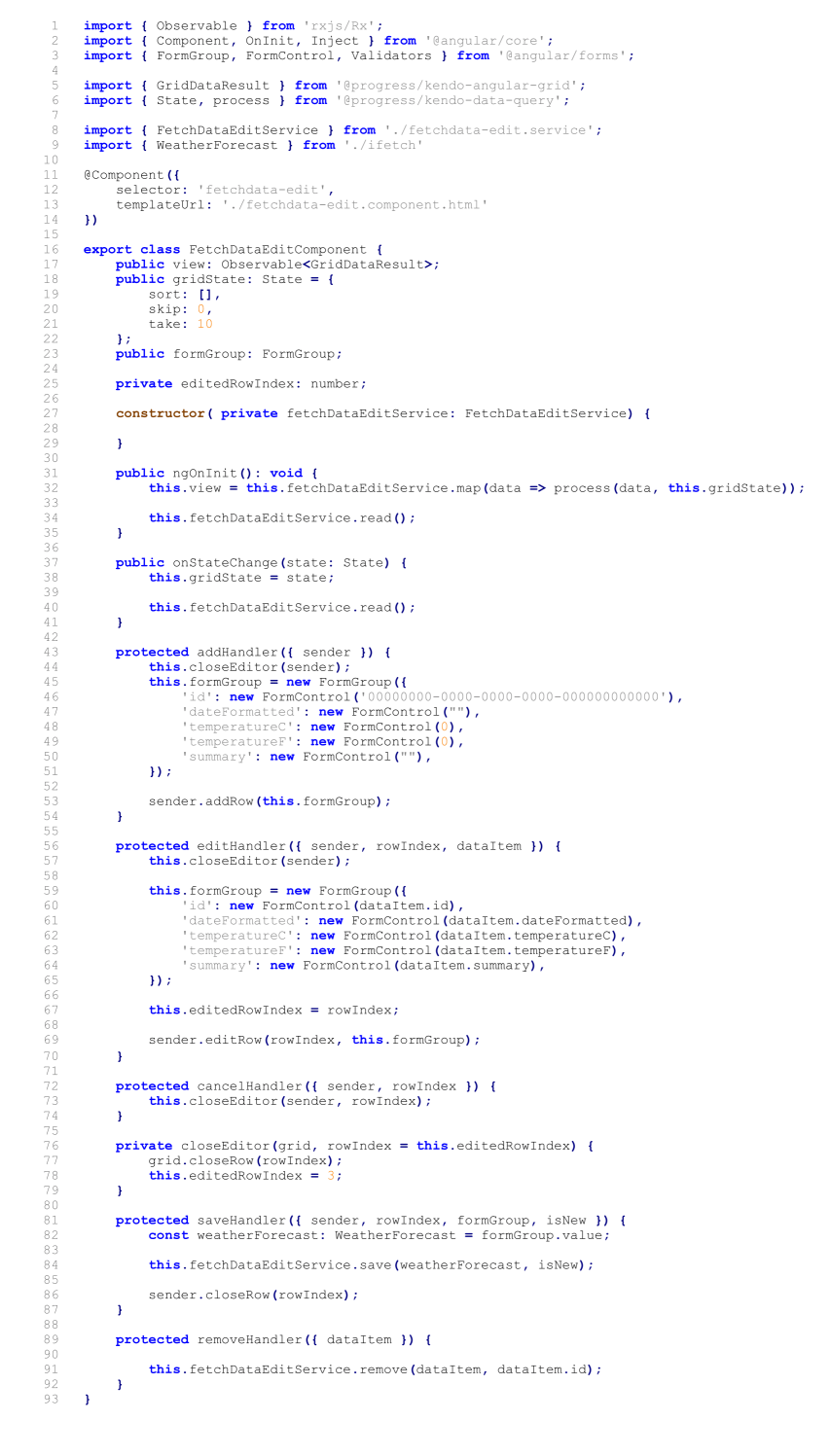 Using Grid With Rest Service Via Angular In Kendo Ui For Angular