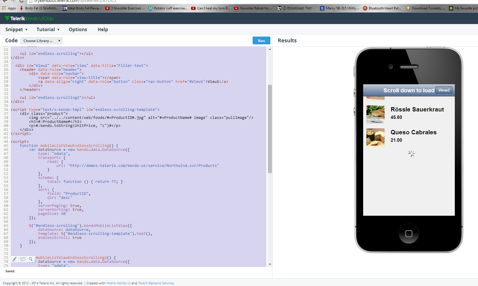 Listview With Endlessscroll Will Crash If You Switch Views While It Is Scrolling In Kendo Ui 