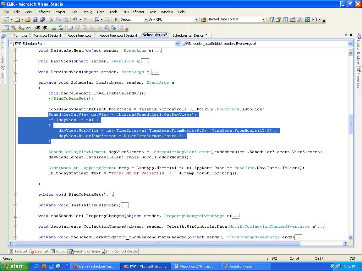 Display Scheduler Time 12 Hour Format In Ui For Winforms Scheduler And Reminder Telerik Forums