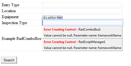 Using A Radcombobox In An Mvc 2 User Control In Ui For Aspnet Ajax Ui For Aspnet Ajax In Asp