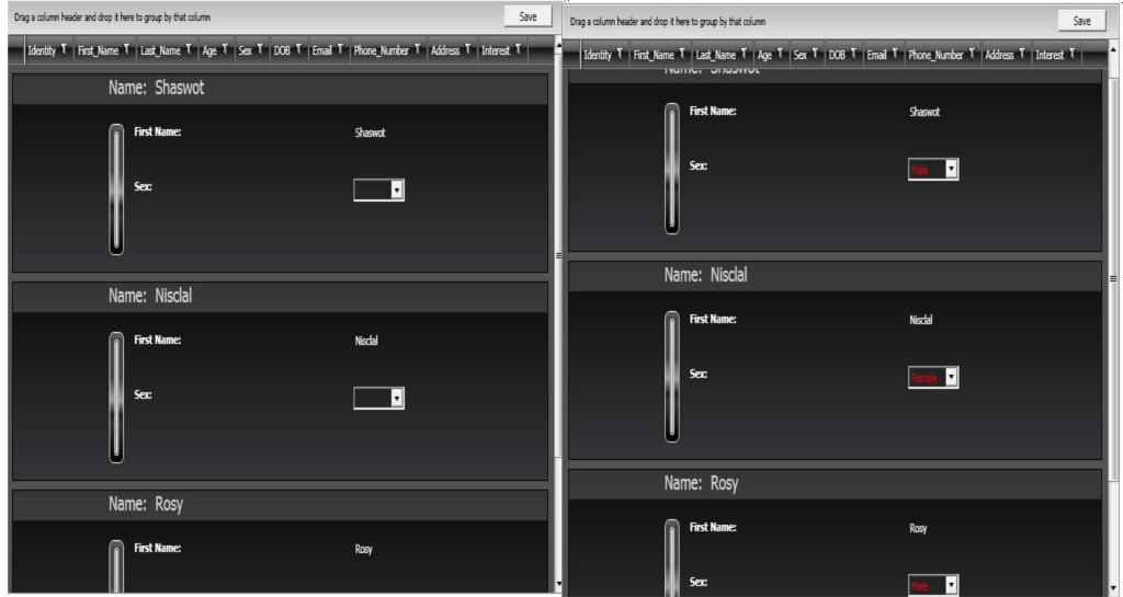 Combobox In Custom Row Layout In Ui For Wpf Gridview Telerik Forums