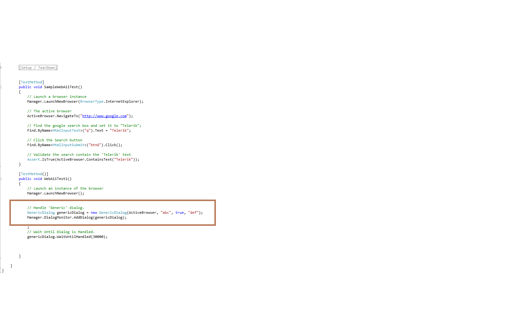 Arguments In Generic Dialog In Testing Framework Testing Framework Telerik Forums 0307