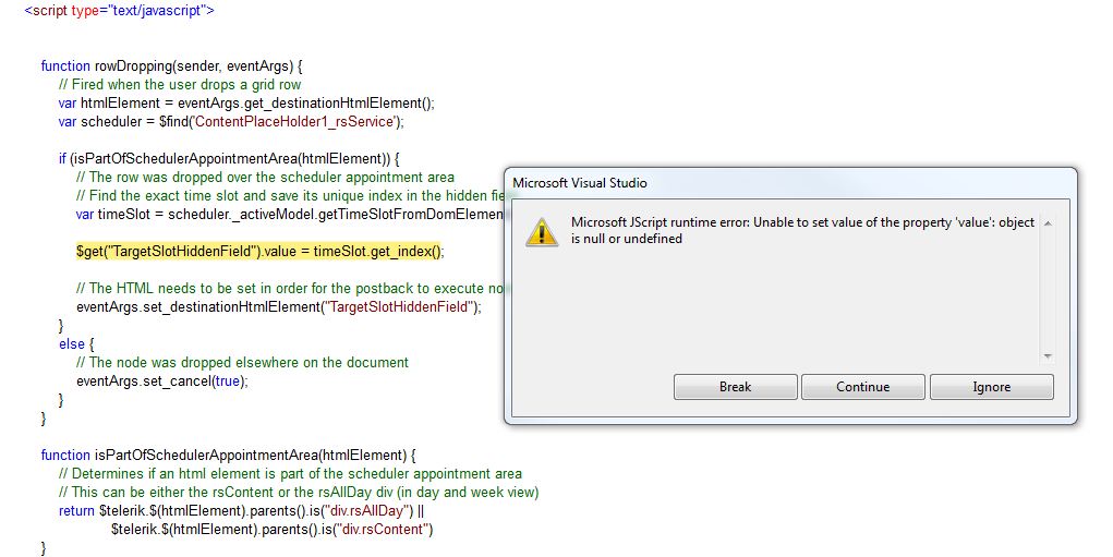 Drag And Drop From Grid In Ui For Asp Ajax Scheduler Telerik Forums