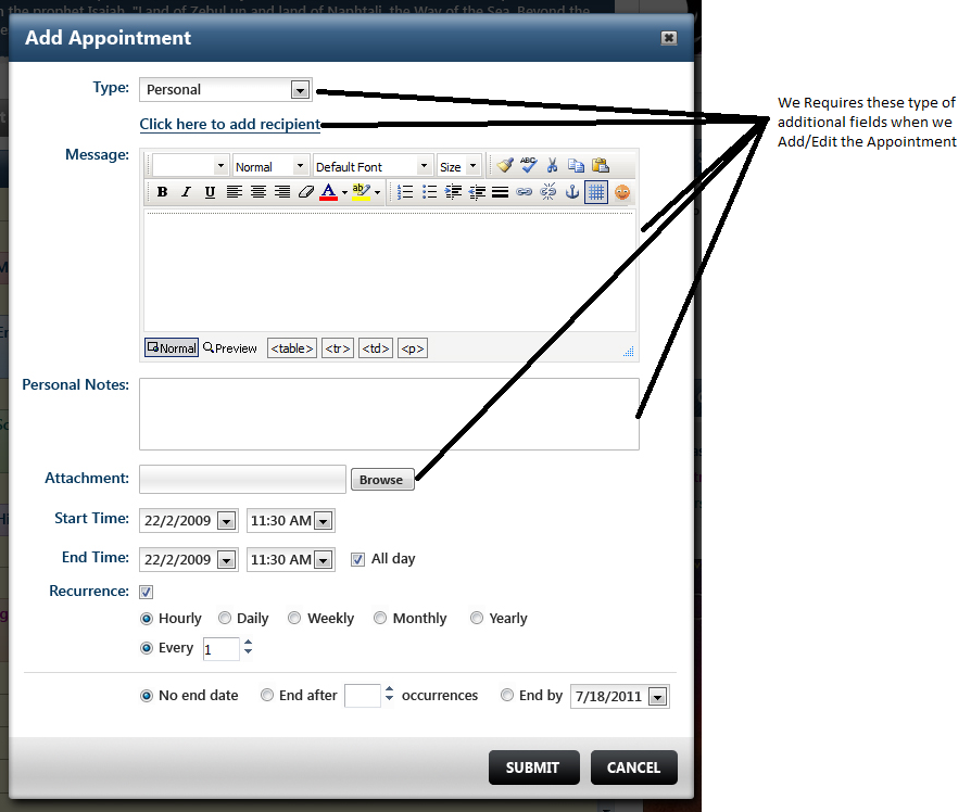 How To Customize The Addedit Appointment Popup In Ui For Aspnet Ajax Scheduler Telerik Forums