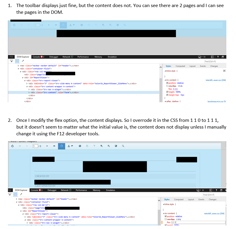 Html5 Reportviewer Content Hidden In Ie Browser In Reporting General Discussions Telerik Forums