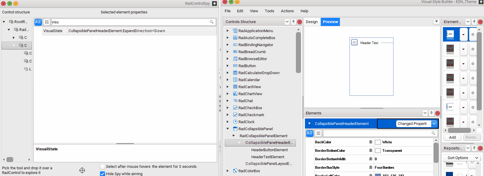 Hide Border Of Collapsiblepanel In Ui For Winforms Collapsiblepanel Telerik Forums