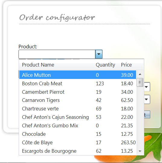 How to display a Table as the results of the AutoComplete in Kendo UI ... How to display a Table as the results of the AutoComplete in Kendo UI ...