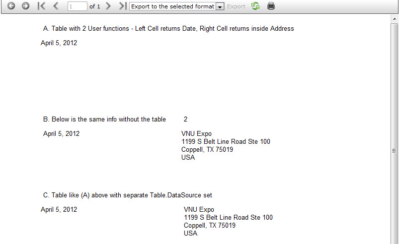 Table Does Not Display Report Data Source Data In Reporting General