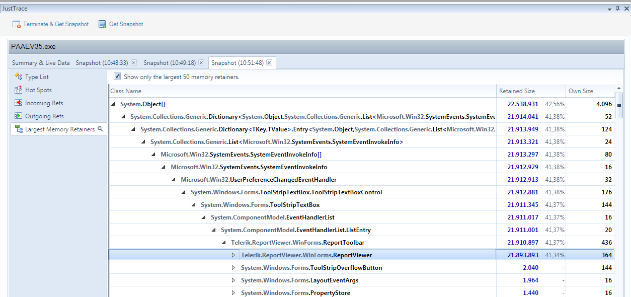 Memory Leaks In Reportviewer In Reporting General Discussions Telerik Forums