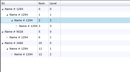 Radgrid Nested Items Tobe Displayed In Rows Of Single Radgrid In Ui For Silverlight Gridview