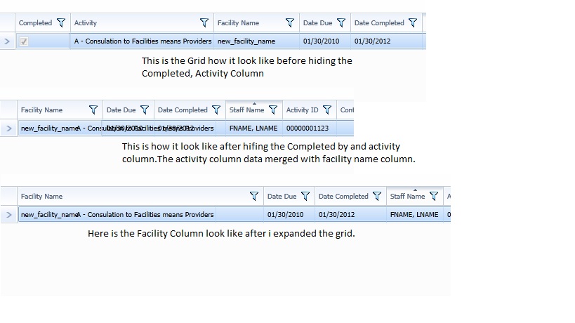 Column Data Overlapping After Hiding The Columns In Ui For Silverlight Gridview Telerik Forums