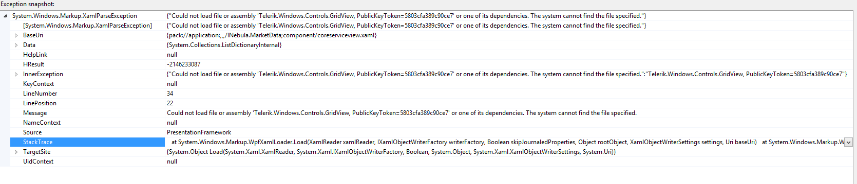 Could Not Load File Or Assembly Telerik Windows Controls