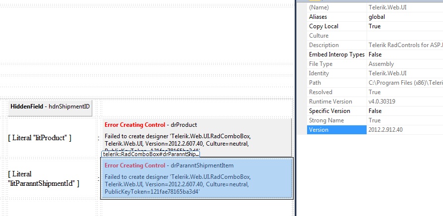 Failed To Create Designer When We Upgrade Teletrik New Version In Ui For Asp Ajax General