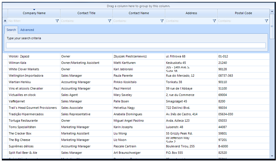 Radgridview In Ui For Wpf Gridview Telerik Forums