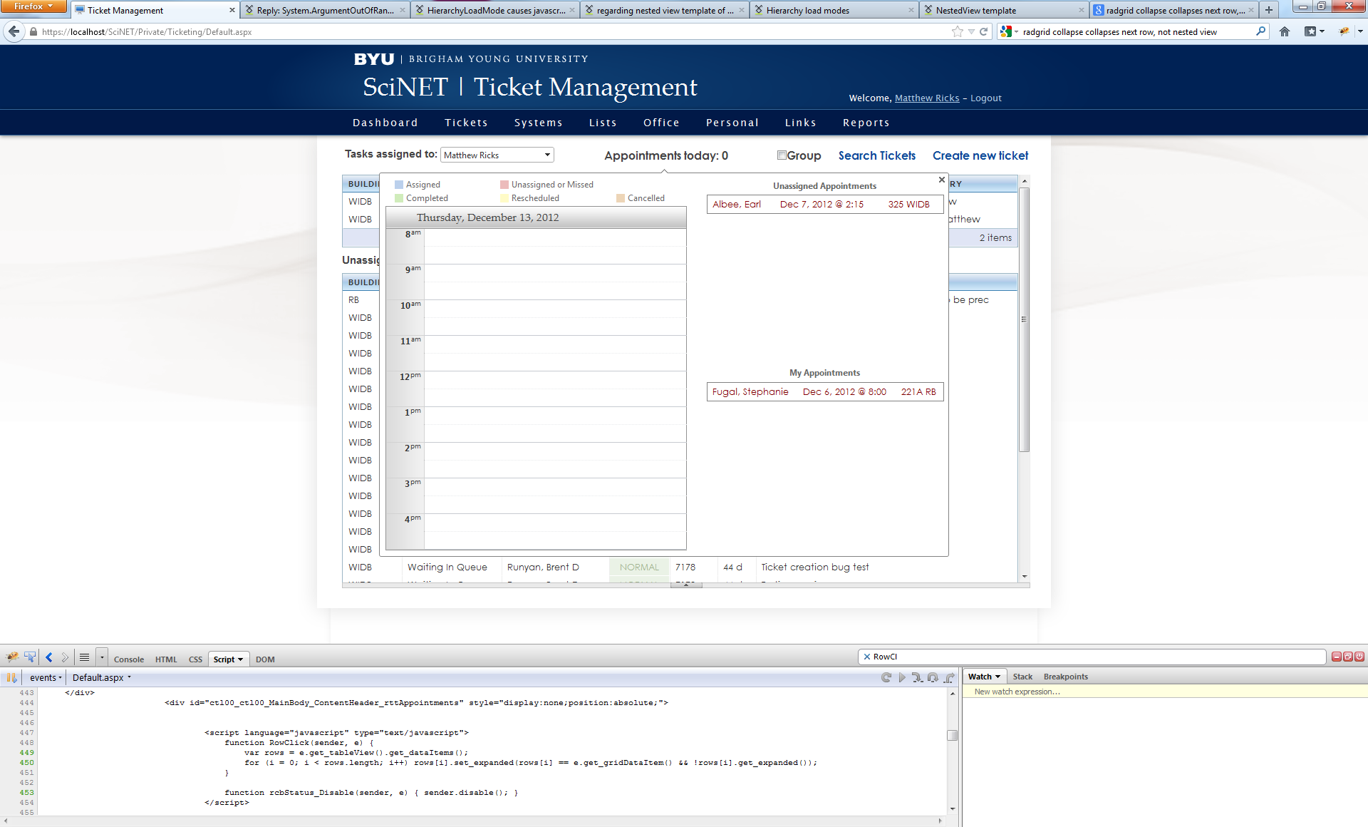 System Argumentoutofrangeexception In Ui For Asp Ajax Ajax
