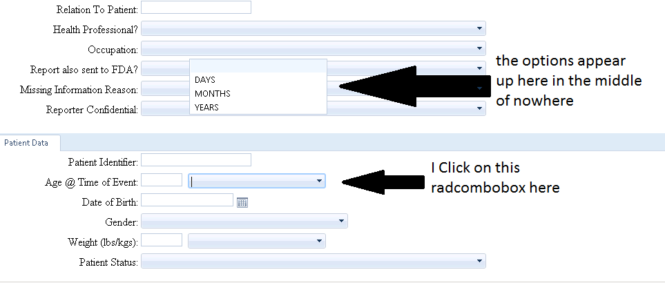 Radcombobox Drop Down Rendering Issue In Ui For Aspnet Ajax Combobox Telerik Forums