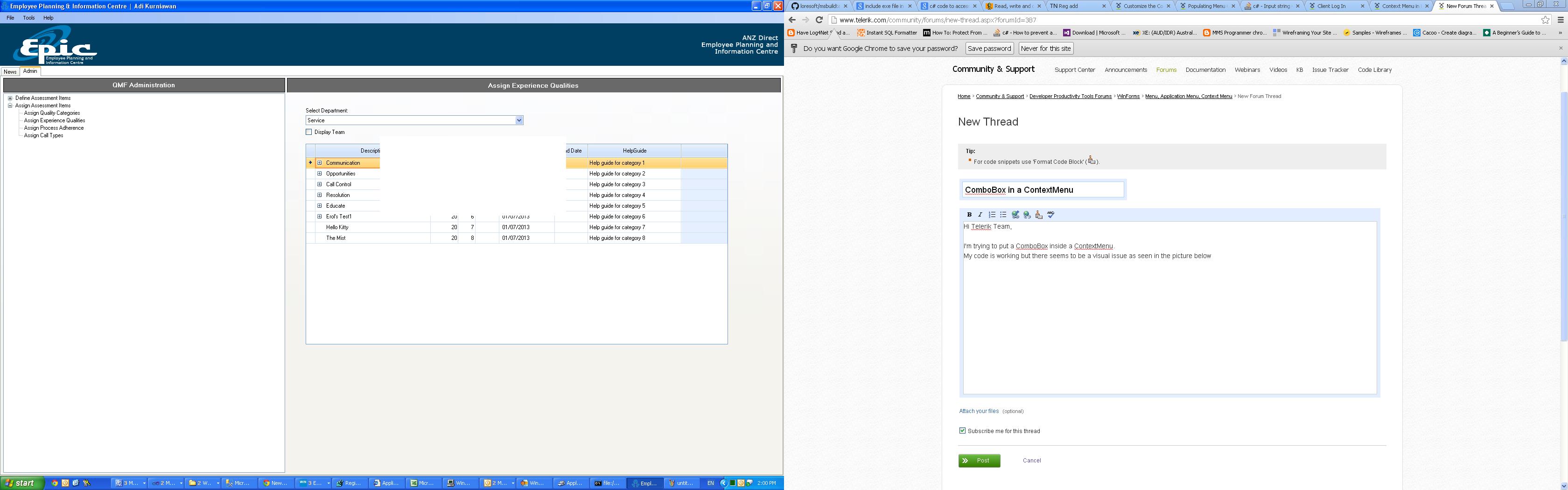 Combobox In A Contextmenu In Ui For Winforms Contextmenu Telerik Forums