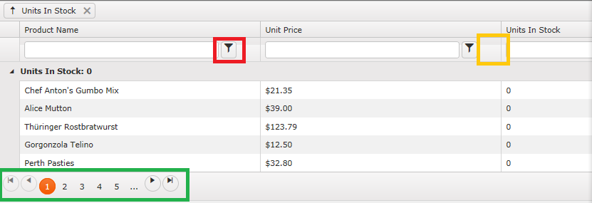 Grid Pager Buttons Style Conflict In Kendo Ui For Jquery Grid Telerik