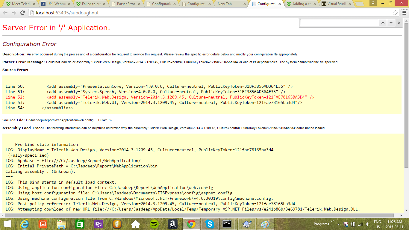 Failed To Create Designer Telerik Web Ui Radgrid In Ui