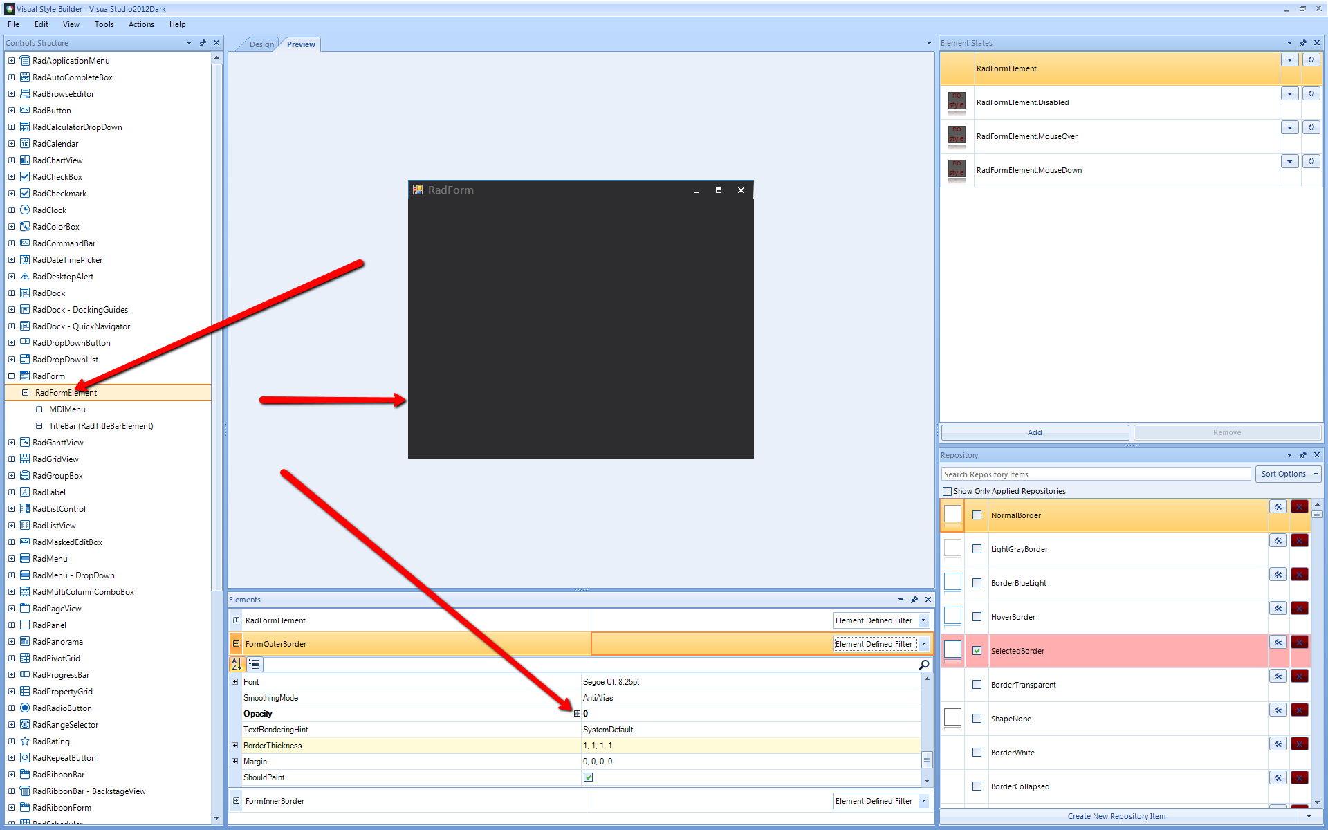 Disable RadForm Border Thickness in UI for WinForms Themes and Visual ... Disable RadForm Border Thickness in UI for WinForms Themes and Visual ...