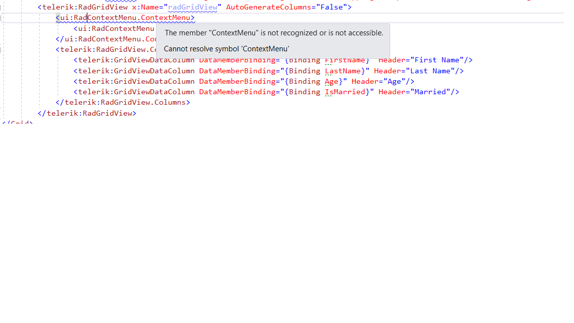 Modifying The Default Context Menu Radgridview Telerik Ui For Winforms