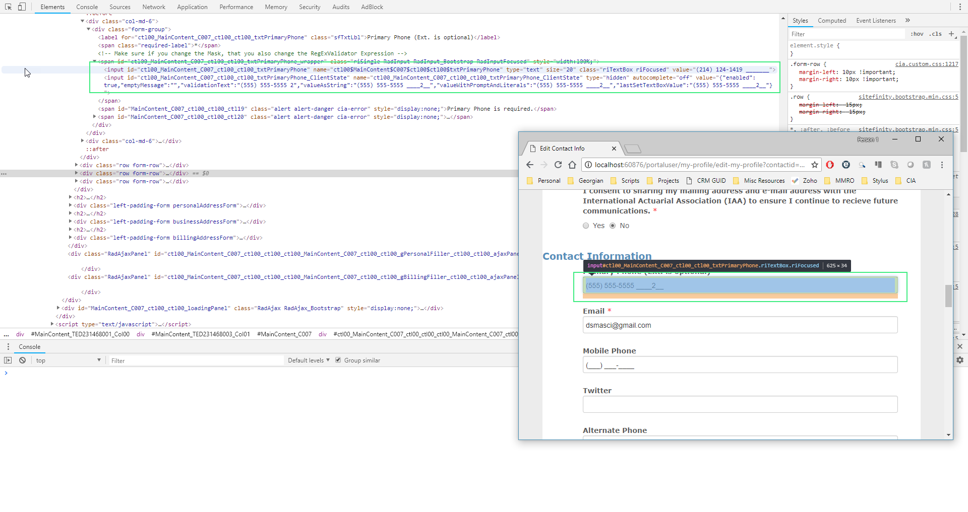 Radmaskedtextbox How To Input Values In The Middle Of The Mask In Ui For Aspnet Ajax Input