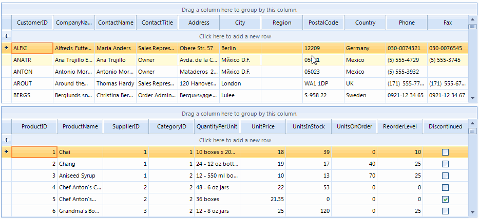 Possible To Drag And Drop Columns From One Grid To Another In Ui For