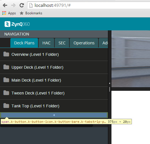 Issue With Horizontal Scrolling In Tabstrip Within Splitter In Kendo Ui
