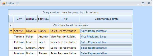 Add Commandbutton Into Each Radgridview Rows And How To Control Their