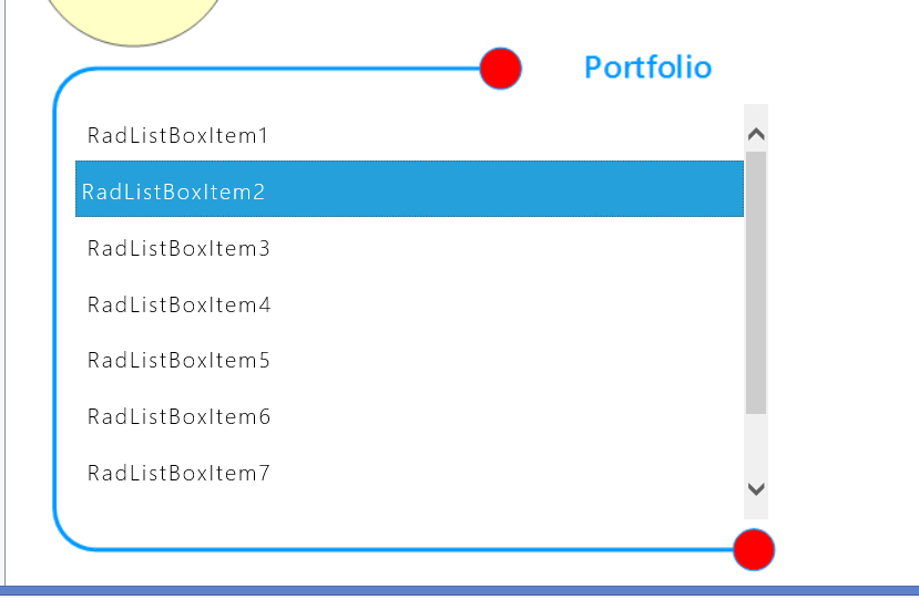 Listbox Scrollbar Skin Custom Colors Listbox Ui For Asp Ajax