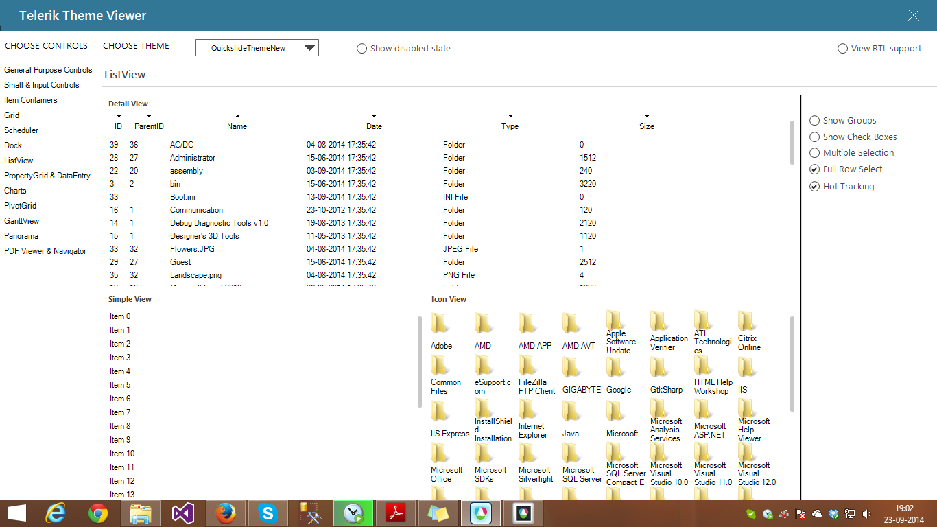 How To Design Icon View For Radlistview In Visual Style Builder In Ui For Winforms Listview