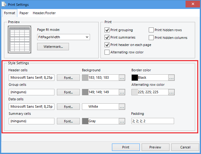 Printpreview Print Settings In Ui For Winforms Gridview Telerik Forums