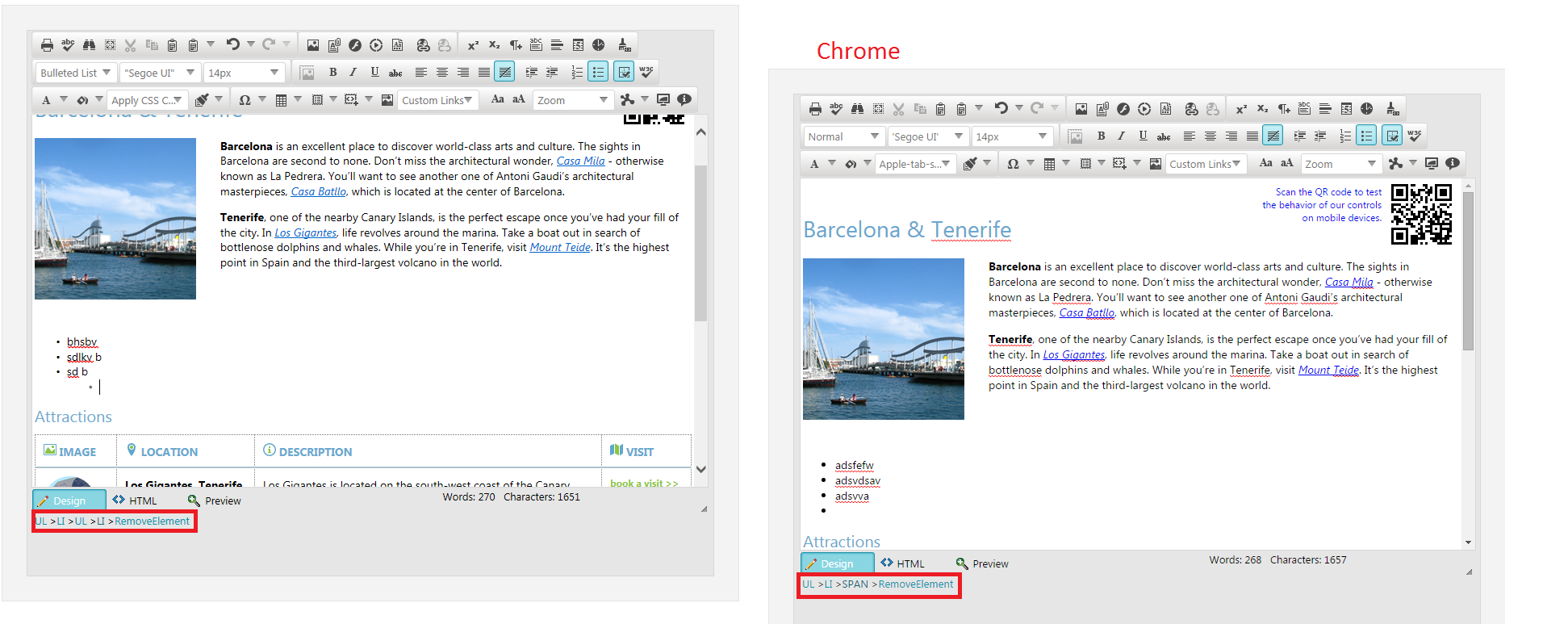 Radeditor Issues When Using The Chrome Browser In Ui For Aspnet Ajax Editor Telerik Forums