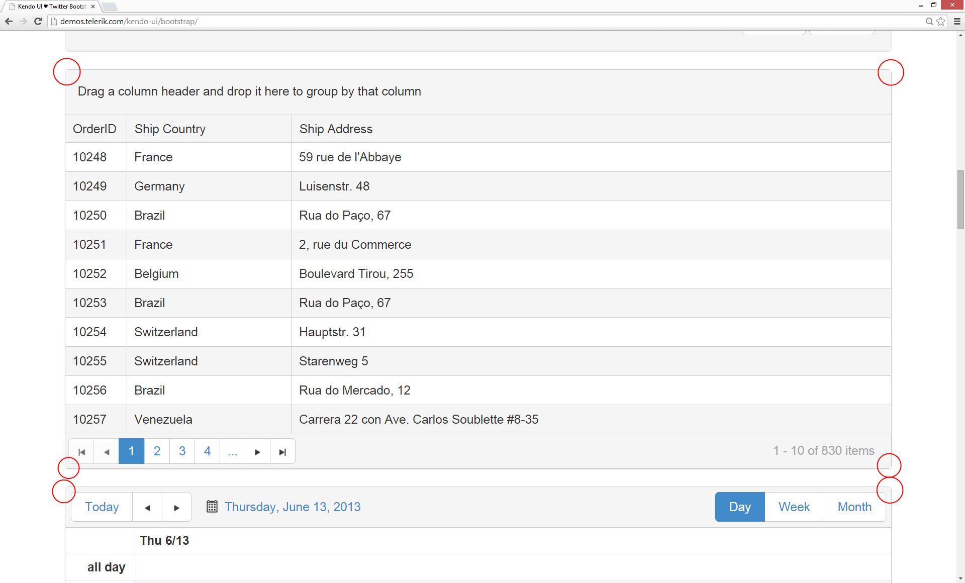 Grid Is Missing Border Radius With Bootstrap Theme In Kendo Ui For