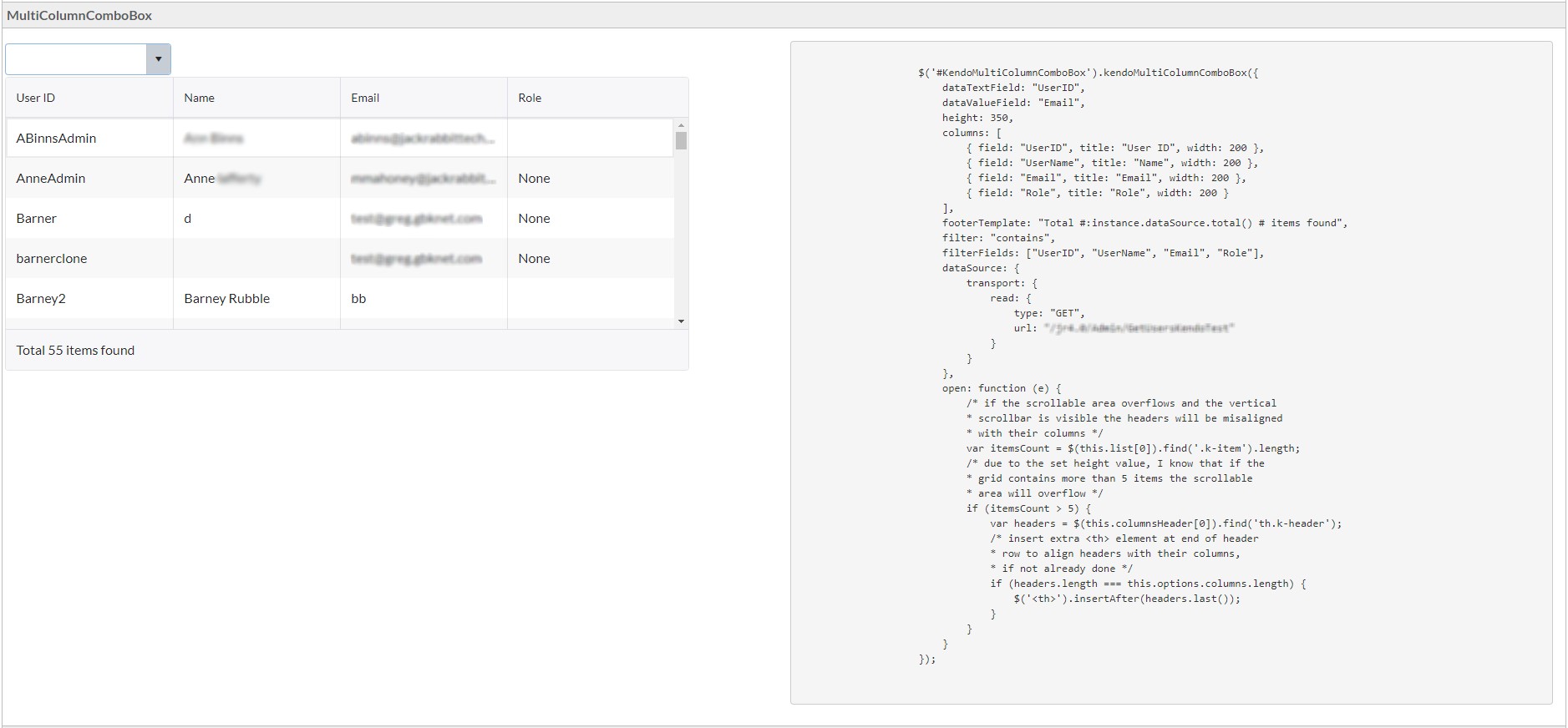 Misaligned headers & columns in Kendo UI for jQuery MultiColumnComboBox ... Misaligned headers & columns in Kendo UI for jQuery MultiColumnComboBox ...
