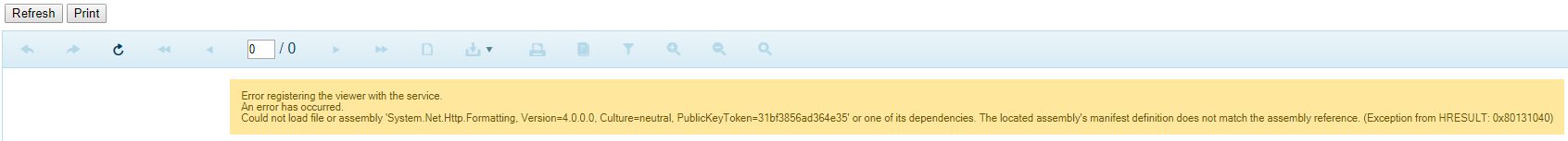 Could Not Load File Or Assembly System Formatting Version 4