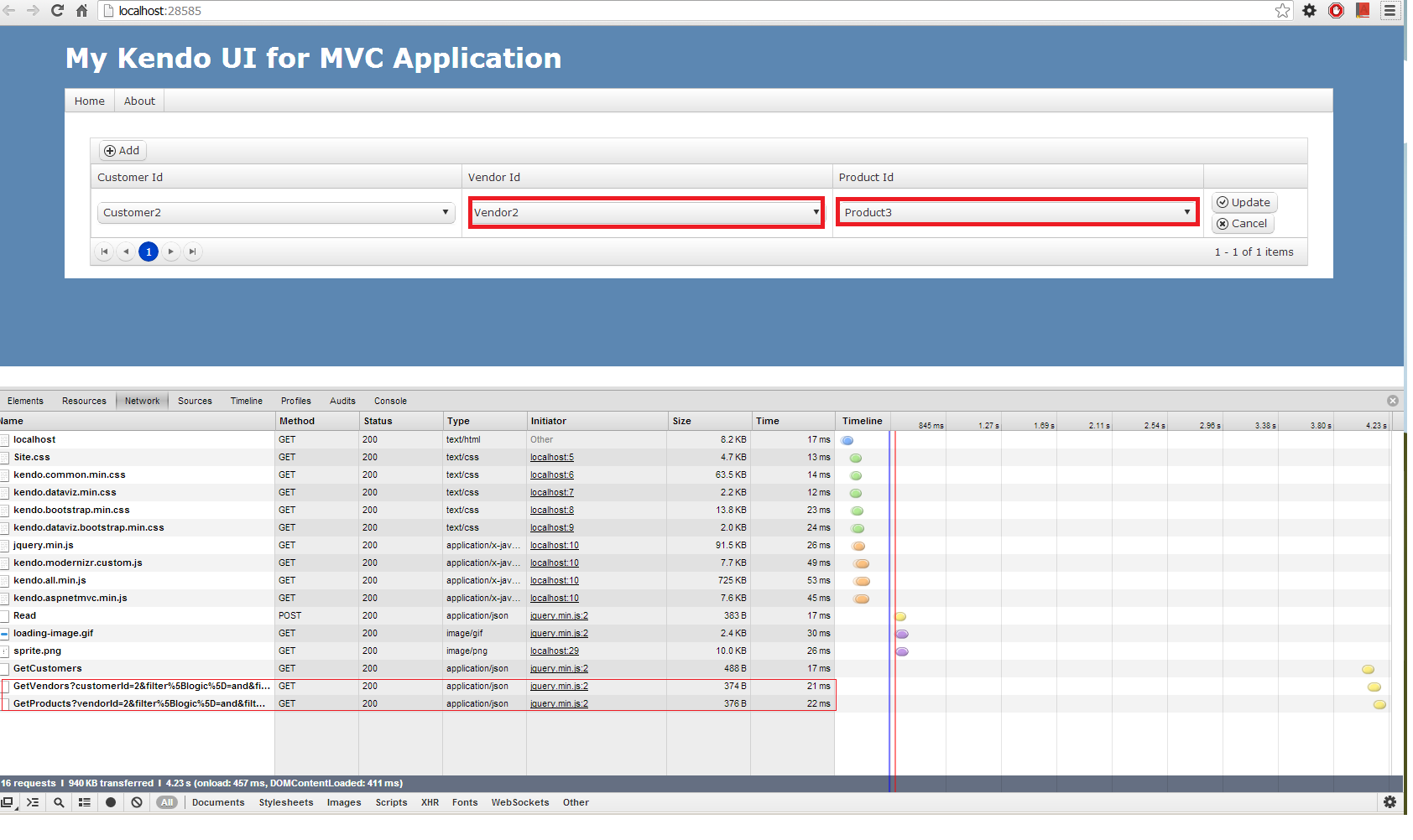 Cascading Dropdown Values With Editor Templates In Kendo Ui For Jquery Grid Telerik Forums